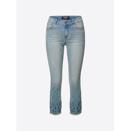 KOROSHI Gemusterte denim-jeans mit bestickung pushup in blau | Gr.: 36