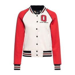 Queen Kerosin College Sweatjacke Q in rot | Gr.: XS
