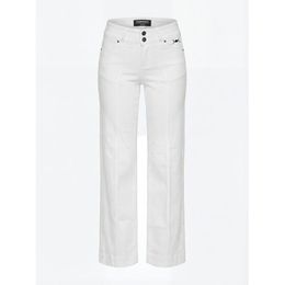 KOROSHI Baumwoll weite jeans in wei&szlig; | Gr.: 34