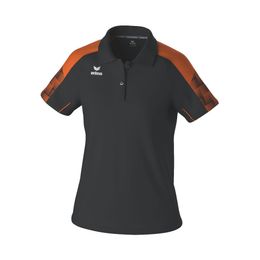 Erima Damen Poloshirt in schwarz/orange | Gr.: 44