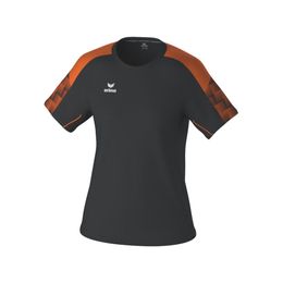 Erima Damen T-Shirt in schwarz/orange | Gr.: 38