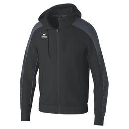 Erima Kinder Trainingsjacke Mit Kapuze in schwarz/slate grey | Gr.: 128