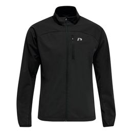 Newline Rei&szlig;verschluss Jacke Reflektierend Logo Men Core Herren in BLACK | Gr.: L