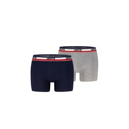 Levi's Levi ́s Boxershorts LEVIS MEN REPEAT SPW LOGO BOXER BRIEF 2P in Navy / Grey Melange | Gr.: S