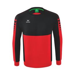 Erima Kinder Six Wings Sweatshirt in rot/schwarz | Gr.: 128