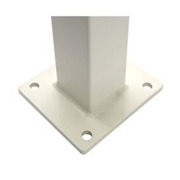 Moravia Sperrpfosten Morion, zum Aufd&uuml;beln, 70 x 70 mm, feuerverzinkt / rot reflektierend, 1 &Ouml;se
