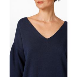 LANIUS Damen-Strickkleid V-Ausschnitt