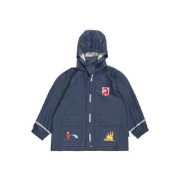 Playshoes Regenjacke 'Feuerwehr' Jungen Gr&ouml;&szlig;e 140 dunkelblau