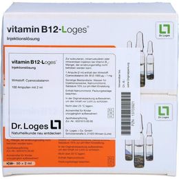 Dr. Loges + Co. GmbH Vitamin B12-LOGES Injektionsl&ouml;sung Amp. 100X2 ml