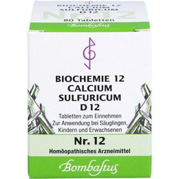Bombastus Biochemie 12 Calcium sulfuricum D 12 Tabletten 80 St