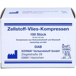 Zellstoff Vlies Kompressen unsteril 6x8 cm 100 St