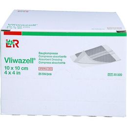 B2B Medical Vliwazell Saugkompressen steril 10x10 cm 25 St