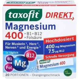 MCM KLOSTERFRAU Vertr. GmbH Taxofit Magnesium 400+B1+B6+B12+Fols&auml;ure 800 Gran. 20 St