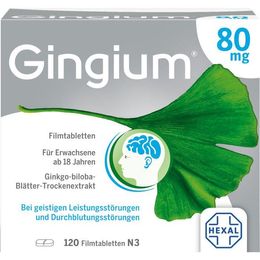 HEXAL&reg; Gingium 80 mg Filmtabletten 120 St