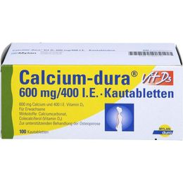 Calcium Dura Vit D3 600 mg/400 I.E. Kautabletten 100 St