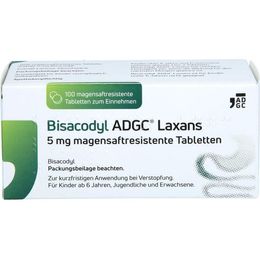 Bisacodyl Adgc Laxans 5 mg magensaftres.Tabletten 100 St