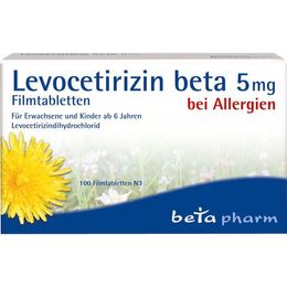 betapharm Levocetirizin beta 5 mg Filmtabletten 100 St