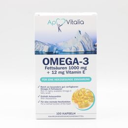 Apovitalia Omega-3 Fetts&auml;uren 1000mg+12mg Vit.E 100 St