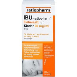 IBU-ratiopharm Fiebersaft f&uuml;r Kinder 20 mg/ml 100 ml