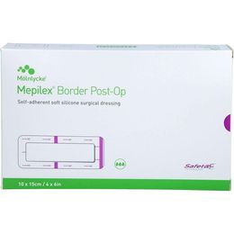 Mepilex Border Post-OP Verband haftend 10x15 cm 10 St