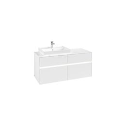 Villeroy & Boch V&B Waschtischunterschrank Collaro 120x54,8x50cm, WT l, LED 8,8 W, wh. ma ; Villeroy & Boch (C082B0MS)