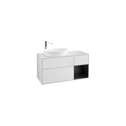 Villeroy & Boch V&B Waschtischunterschrank Wandbeleuchtung Finion 120cm, Pl w m, Reg bla m Lac, wh. m Lac ; Villeroy & Boch (G931PDMT)