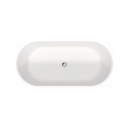 Duravit Badewanne D-Neo 160x75x45cm, frei., m &Uuml;L, 2 RS, matt-we (700477000000000)