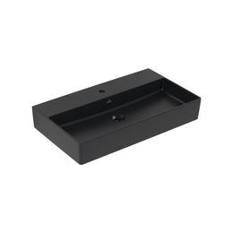 Villeroy & Boch V&B Waschtisch Memento 2.0 80x47cm, Hahnl., o. &Uuml;L, P black C-plus ; Villeroy & Boch (4A2281R7)