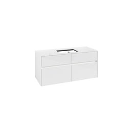 Villeroy & Boch V&B Waschtischunterschrank Collaro 120x54,8x50cm, WT mi, LED 8,8 W, glo wh. ; Villeroy & Boch (C112B0DH)