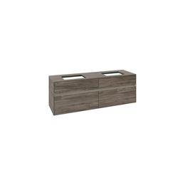 Villeroy & Boch V&B Waschtischunterschrank Collaro 160x54,8x50cm, f 2 WT, LED 12W, st. Oa ; Villeroy & Boch (C123B0RK)