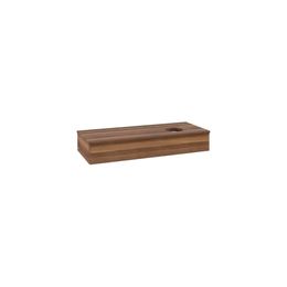 Villeroy & Boch V&B Waschtischunterschrank ohne Frontstruktur, mit Beleuchtung Antao 120x19x50cm, WBP-farbe w. wal, w. walnut ; Villeroy & Boch (L12012HM)