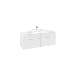 Villeroy & Boch V&B Waschtischunterschrank Collaro 140x54,8x50cm, f WT mittig, white matt ; Villeroy & Boch (C07300MS)