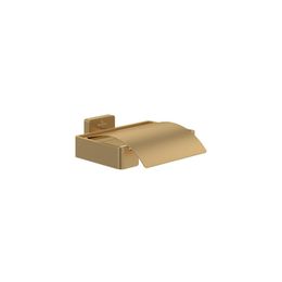 Villeroy & Boch V&B Toilettenpapierhalter Elements Striking 131x45x115mm, mit Deckel, brushed gold ; Villeroy & Boch (TVA15201300076)