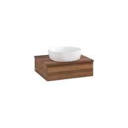 Villeroy & Boch V&B Waschtischunterschrank ohne Frontstruktur Antao 60x19x50cm, WBP-farbe w. wal, w. walnut ; Villeroy & Boch (K07012HM)