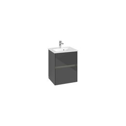 Villeroy & Boch V&B Waschtischunterschrank Collaro 47,2x61x40,4cm, WT mi, LED 3,1W, glo Gr ; Villeroy & Boch (C141B0FP)