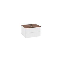 Villeroy & Boch V&B Waschtischunterschrank mit Frontstruktur Antao 60x36x50cm, HL, WBP w. wal, wh. m Lac ; Villeroy & Boch (K18152MT)