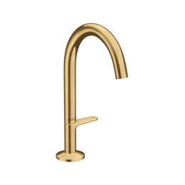Hansgrohe Waschtisch-Einhebelmischer Sel. 170 Axor One A 140mm, m Pus-Op-Abl, brush. gol opt (48020250)