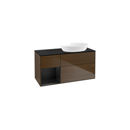 Villeroy & Boch V&B Waschtischunterschrank Finion 120cm, Pl bla m, Reg bla m Lac, wal ven ; Villeroy & Boch (FA42PDGN)
