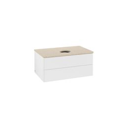 Villeroy & Boch V&B Waschtischunterschrank ohne Frontstruktur -Beleuchtung Antao 80x36x50cm, WBP-farbe botti., wh. m Lac ; Villeroy & Boch (L19013MT)