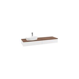 Villeroy & Boch V&B Waschtischunterschrank mit Frontstruktur Antao 160x50cm, HL, WBP w. wal, wh. m Lac ; Villeroy & Boch (K15152MT)