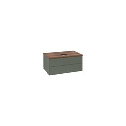 Villeroy & Boch V&B Waschtischunterschrank ohne Frontstruktur Antao 80x36x50cm, WBP w. wal, lea gre. m Lac ; Villeroy & Boch (K19012HL)
