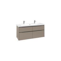 Villeroy & Boch V&B Waschtischunterschrank Subway 3.0 127,2x57,6x47,8cm, m LE/Gr volc bla, Tau ; Villeroy & Boch (C602L1VM)
