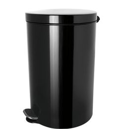 Helit Silberionen-Tretabfallsammler, mit Kunststoff Inneneimer, Volumen 3 l, schwarz
