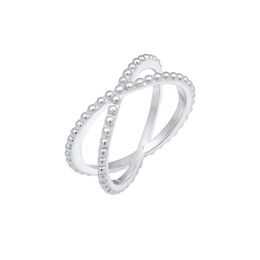 Elli Ring Damen Gr&ouml;&szlig;e 52 silber / perlwei&szlig;