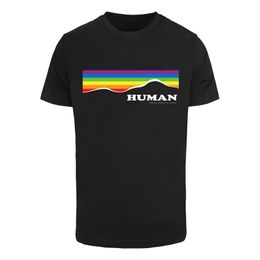 Mister Tee T-Shirt 'Human Pride' Herren Gr&ouml;&szlig;e L gelb / dunkellila / feuerrot / schwarz