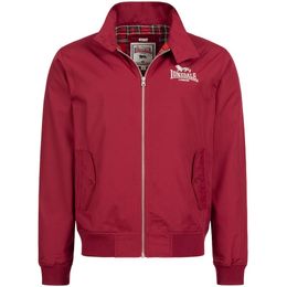 Lonsdale &Uuml;bergangsjacke 'CLASSIC' Herren Gr&ouml;&szlig;e XXL kirschrot / dunkelrot / wei&szlig;