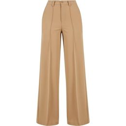 Urban Classics Pleat-Front Pants female Beige size 33