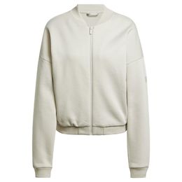 adidas Sportswear Athletic Zip-Up Hoodie 'Essentials' female Beige size M