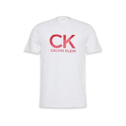 Calvin Klein Jeans T-Shirt Herren Gr&ouml;&szlig;e L grenadine / wei&szlig;