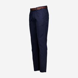 INDICODE Dunkelblaue Gower Chinos mit G&uuml;rtel